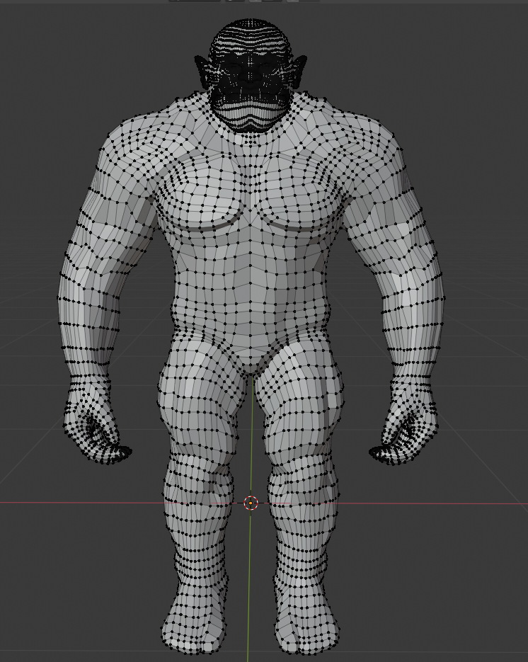 Orc - Manual Retopo Body! - Show - GameDev.tv