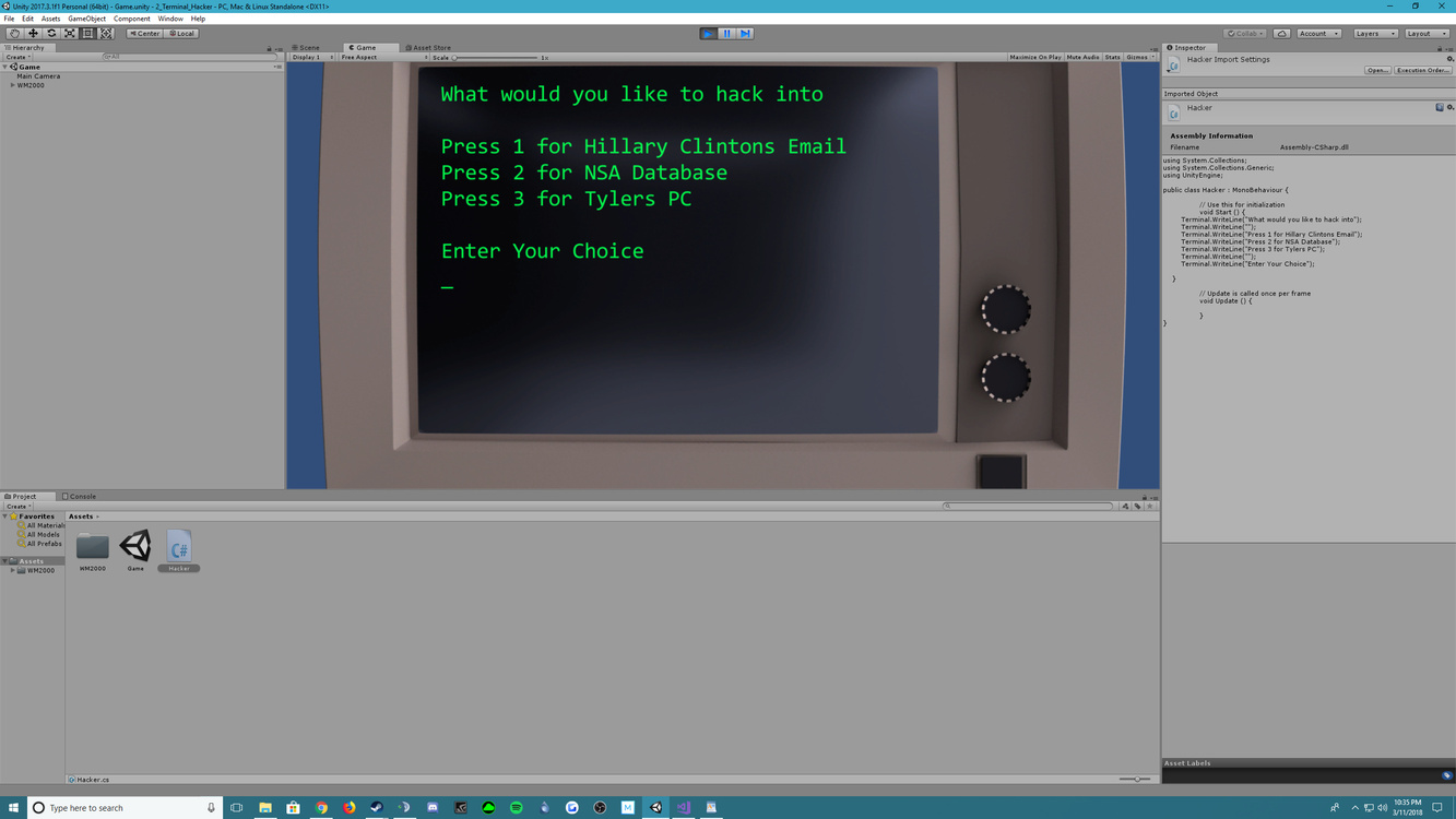 Simple Main Menu Screen - Talk - GameDev.tv