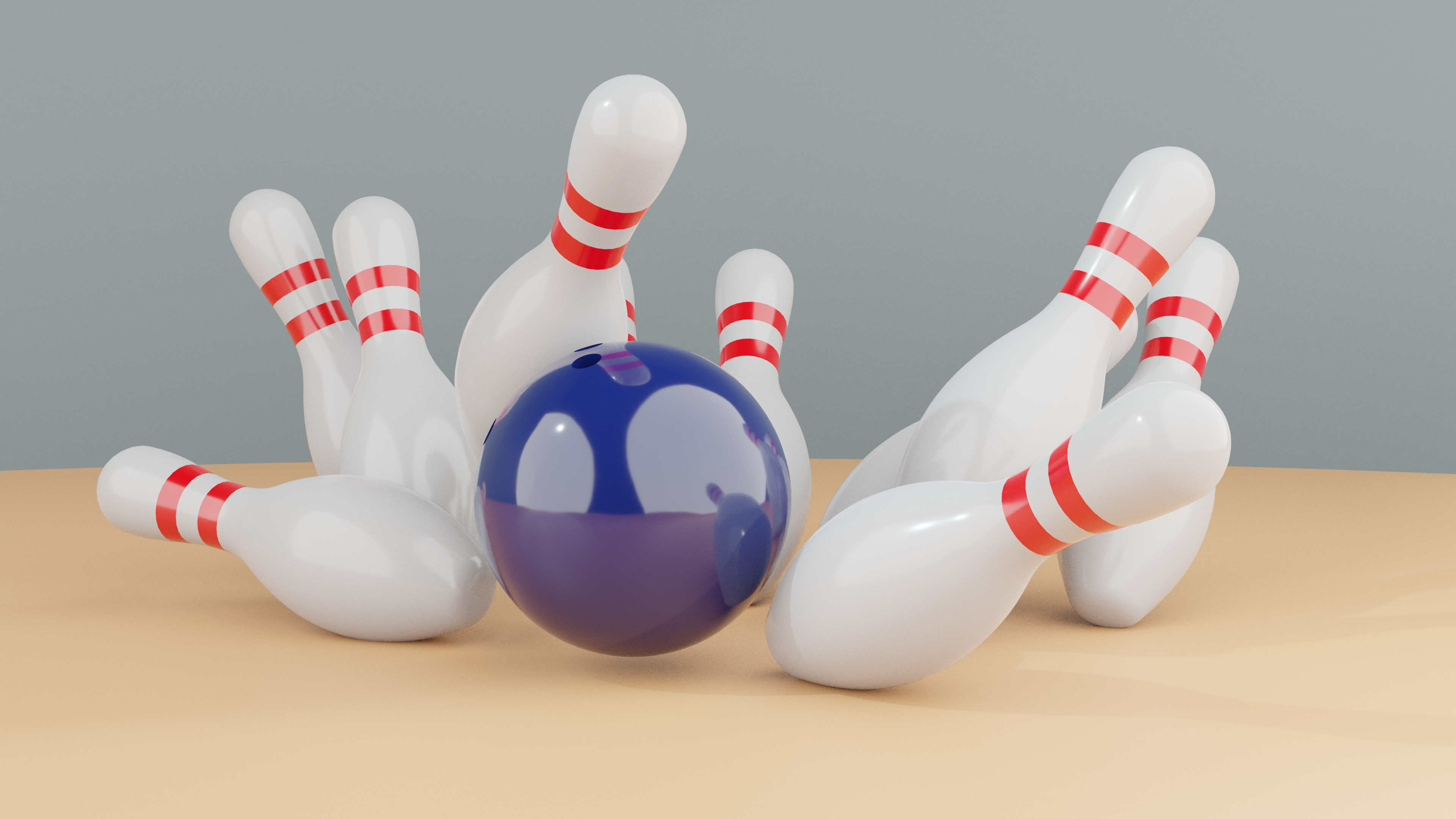 My bowling scene (render / Animation) - Show - GameDev.tv