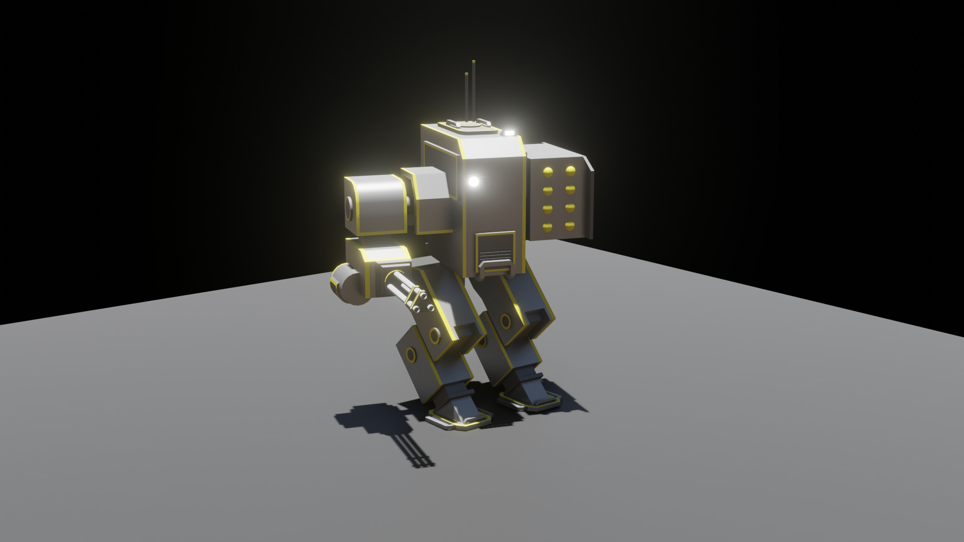 My mech(reference : Helldivers Exo-44 walker) - Show - GameDev.tv