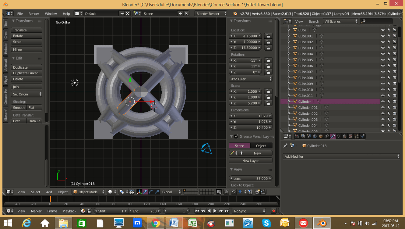 Basic Object Eiffel tower Primitives - Talk - GameDev.tv