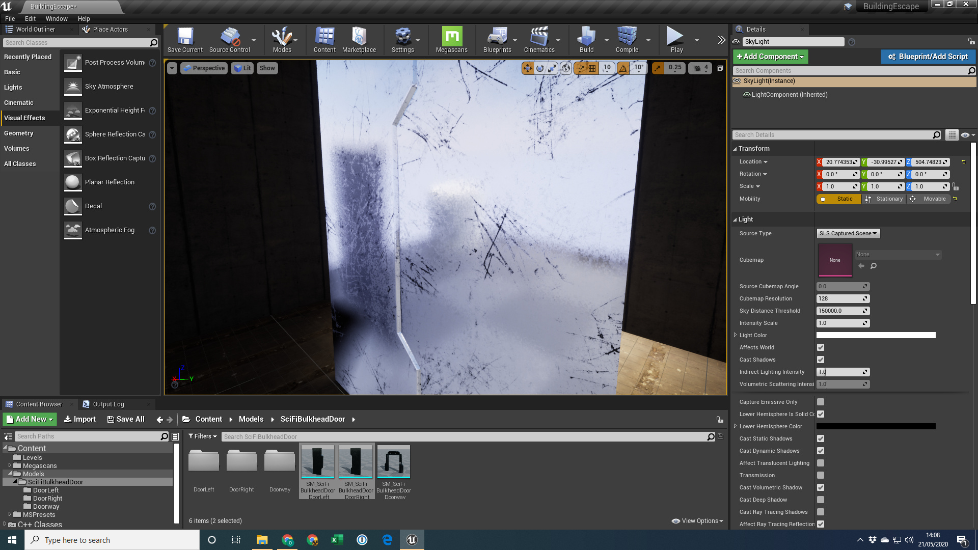 Strange portal like reflections in PBR material - Ask - GameDev.tv