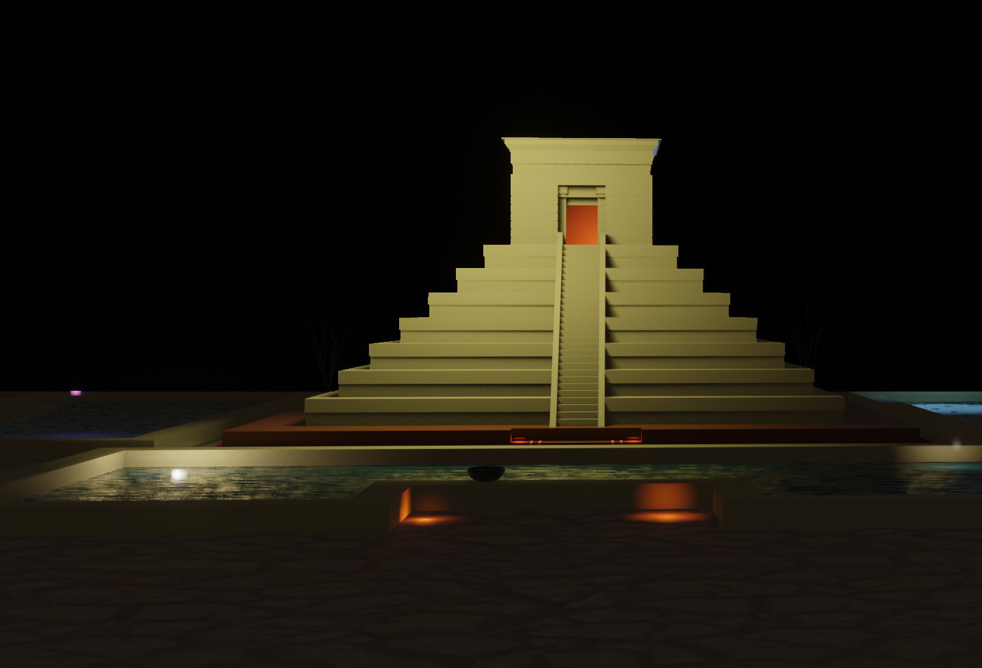 Mayan pyramid with detailed top - comparison to the one I made in ...