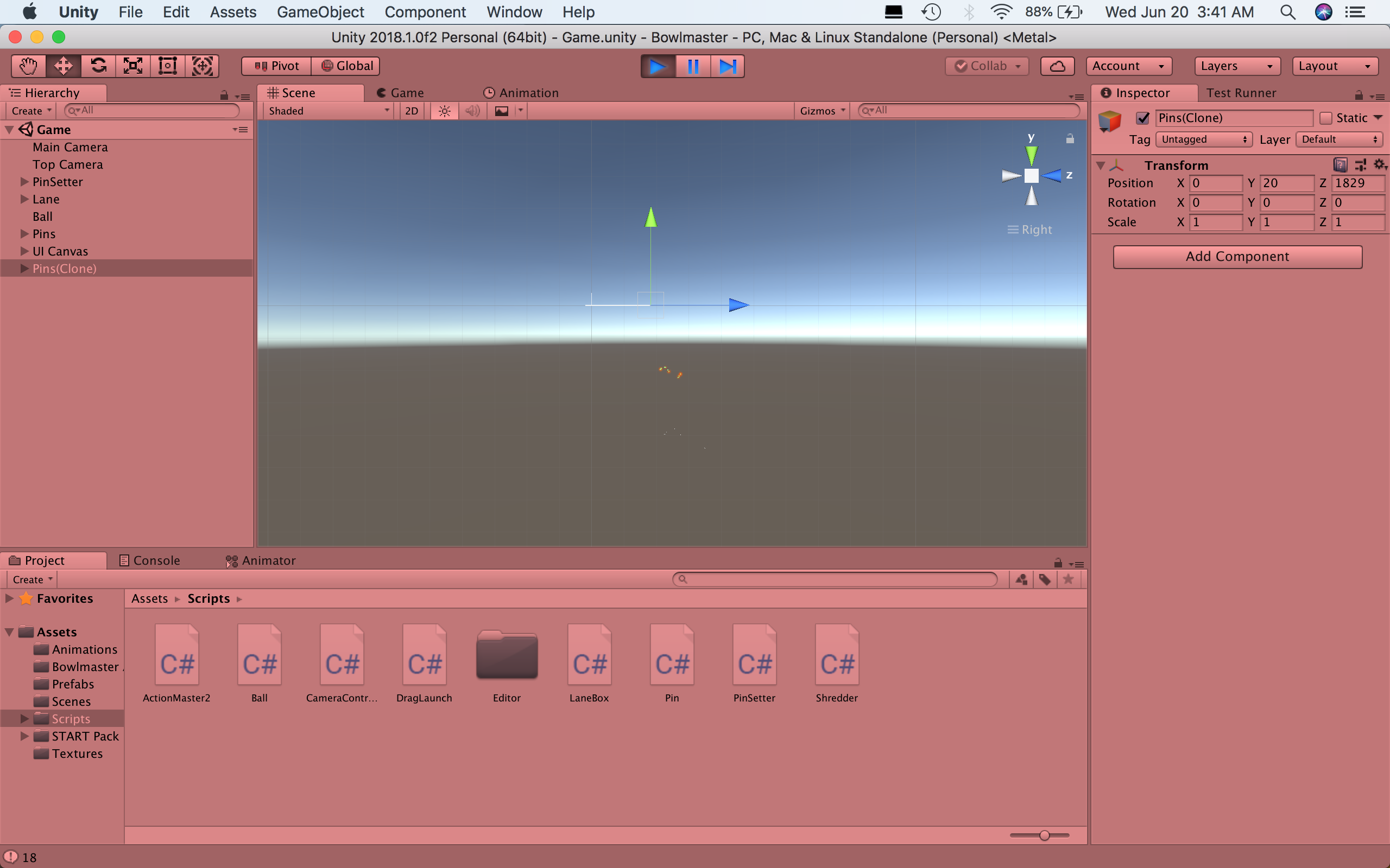 [Solved] Problem with Pins on Reset - Talk - GameDev.tv