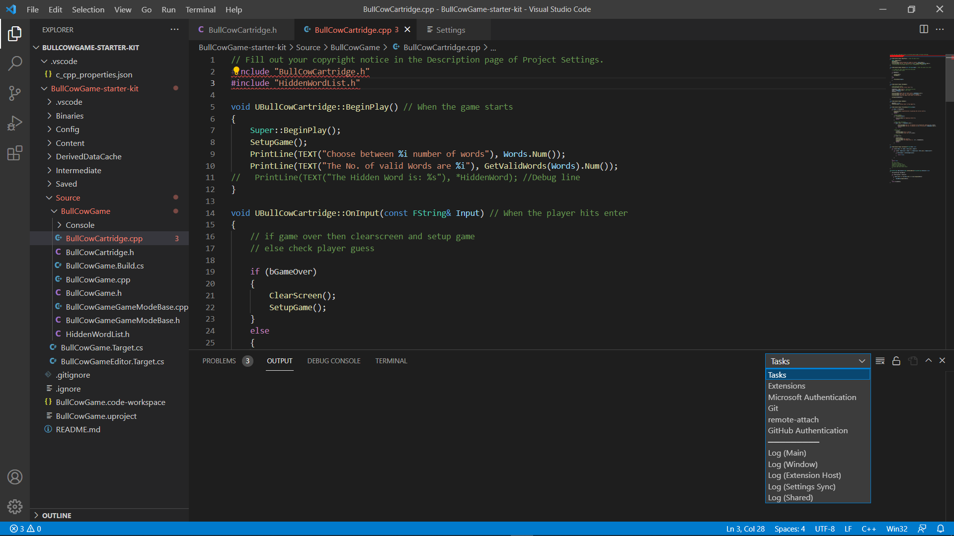 Red lines on #include - Ask - GameDev.tv