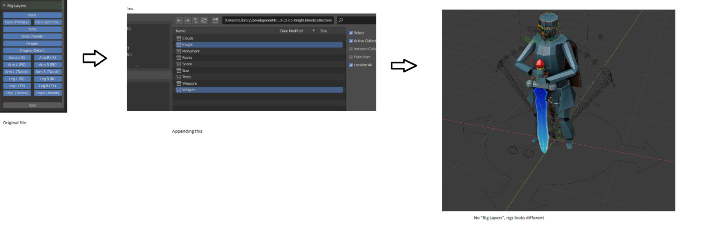 Append rigify character to other file - how to? - Ask - GameDev.tv