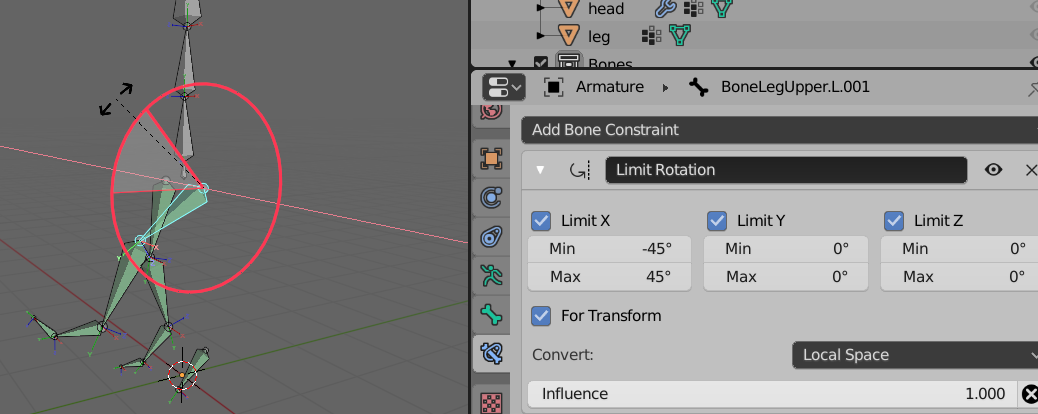 Ik ignores limit rotation constraint - Ask - GameDev.tv
