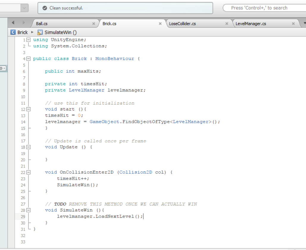 NullReferenceException: Object reference not set to an instance of an object - Ask - GameDev.tv