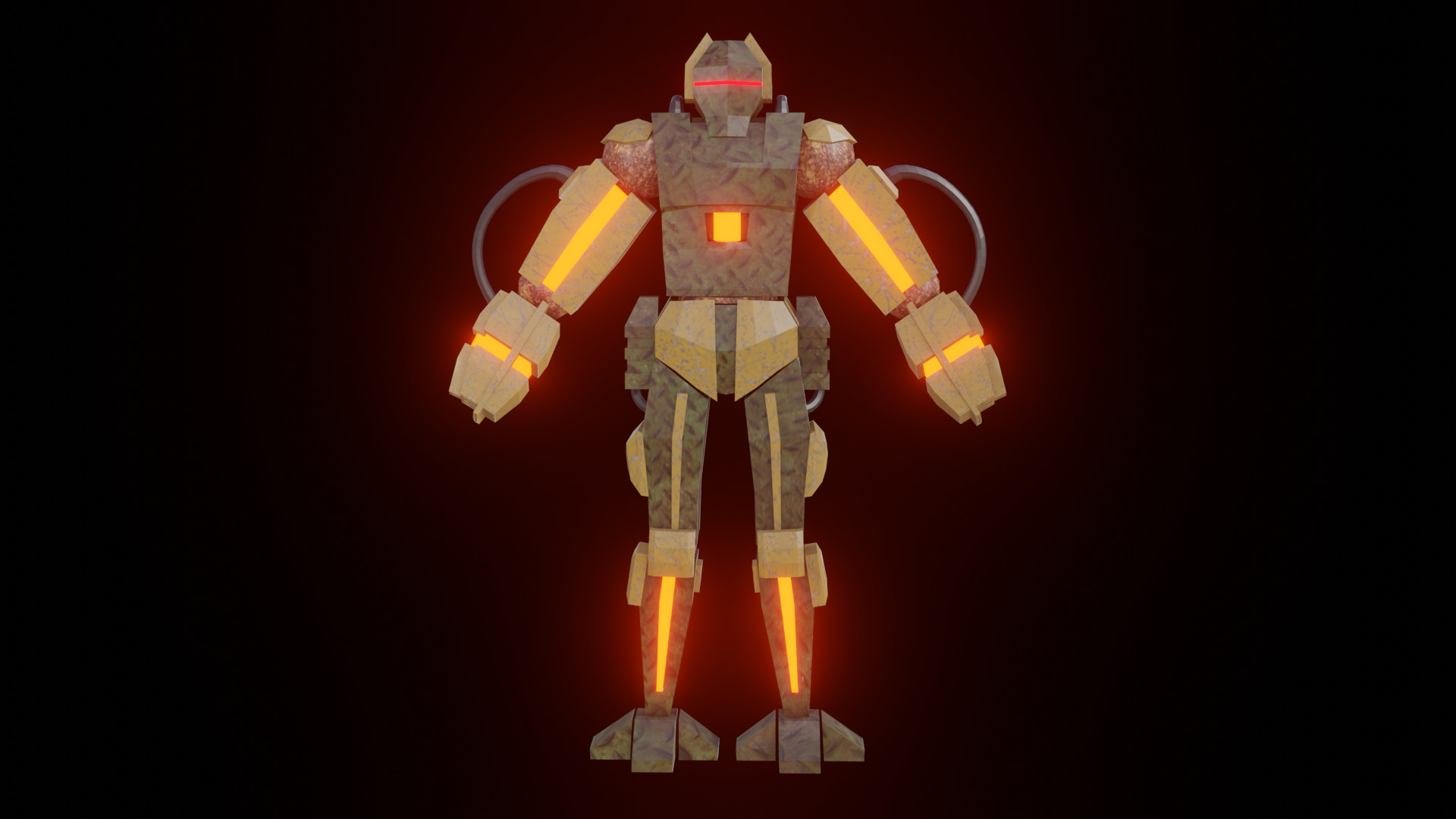 [section 2] L.18 - low poly cyborg materials - Show - GameDev.tv