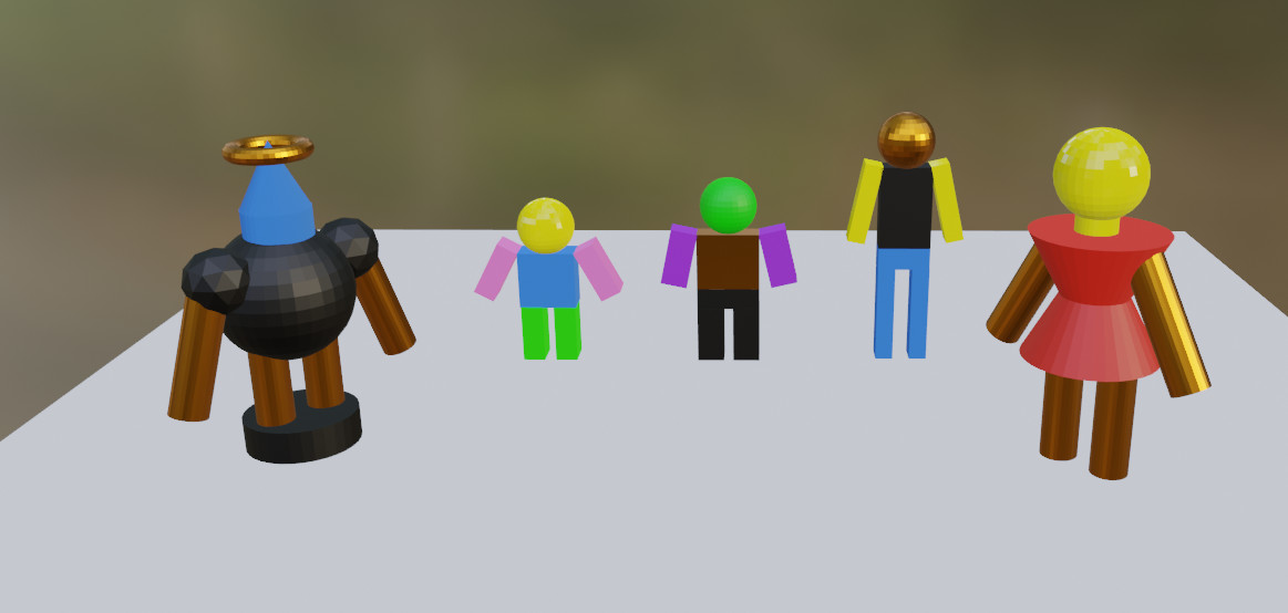 Here Are My Simple Characters Show GameDev tv