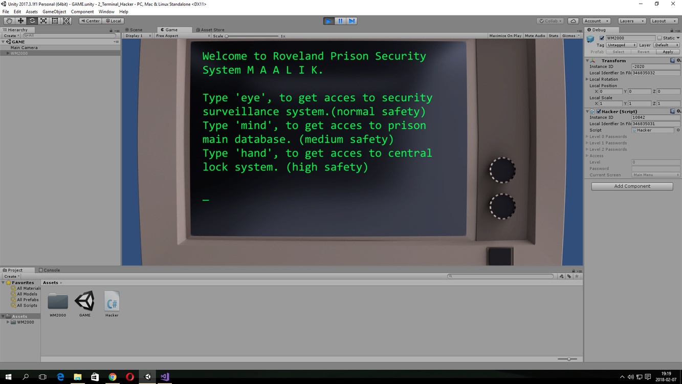Roveland Prison Break Main menu & win screens - Talk - GameDev.tv