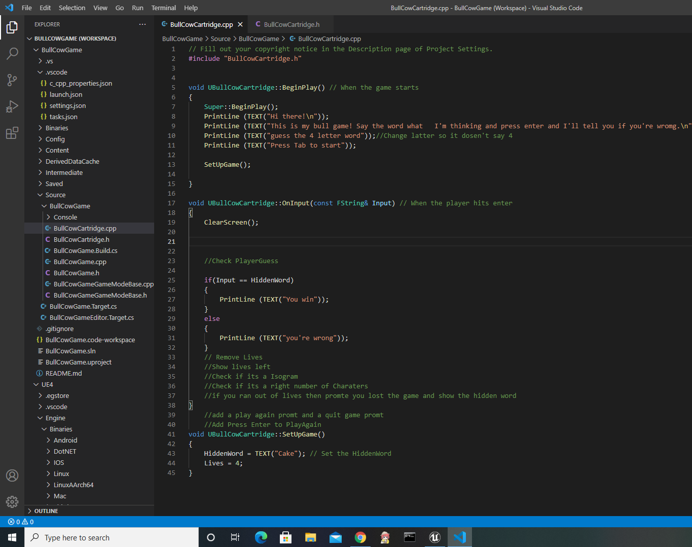Declare and Initialize trouble - Ask - GameDev.tv