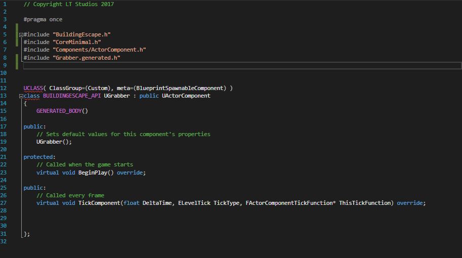What include In The Header And cpp Files Talk GameDev tv