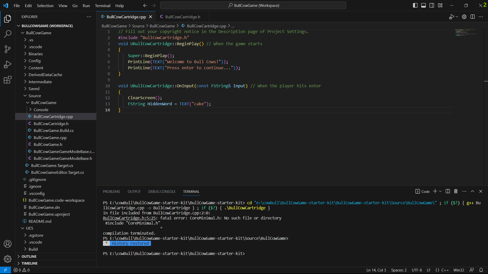 Something wrong with TEXT macro - Ask - GameDev.tv