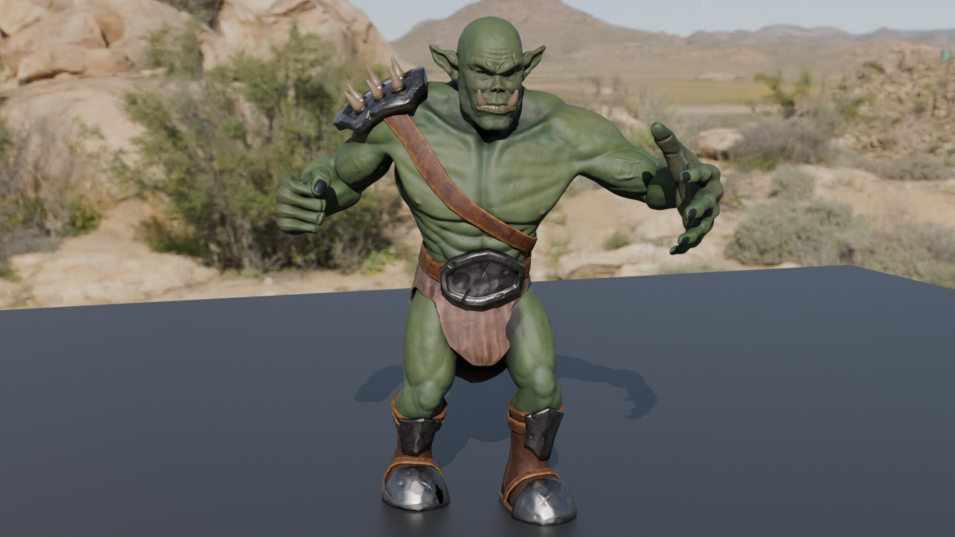 Orc Sculpt Render - Show - GameDev.tv