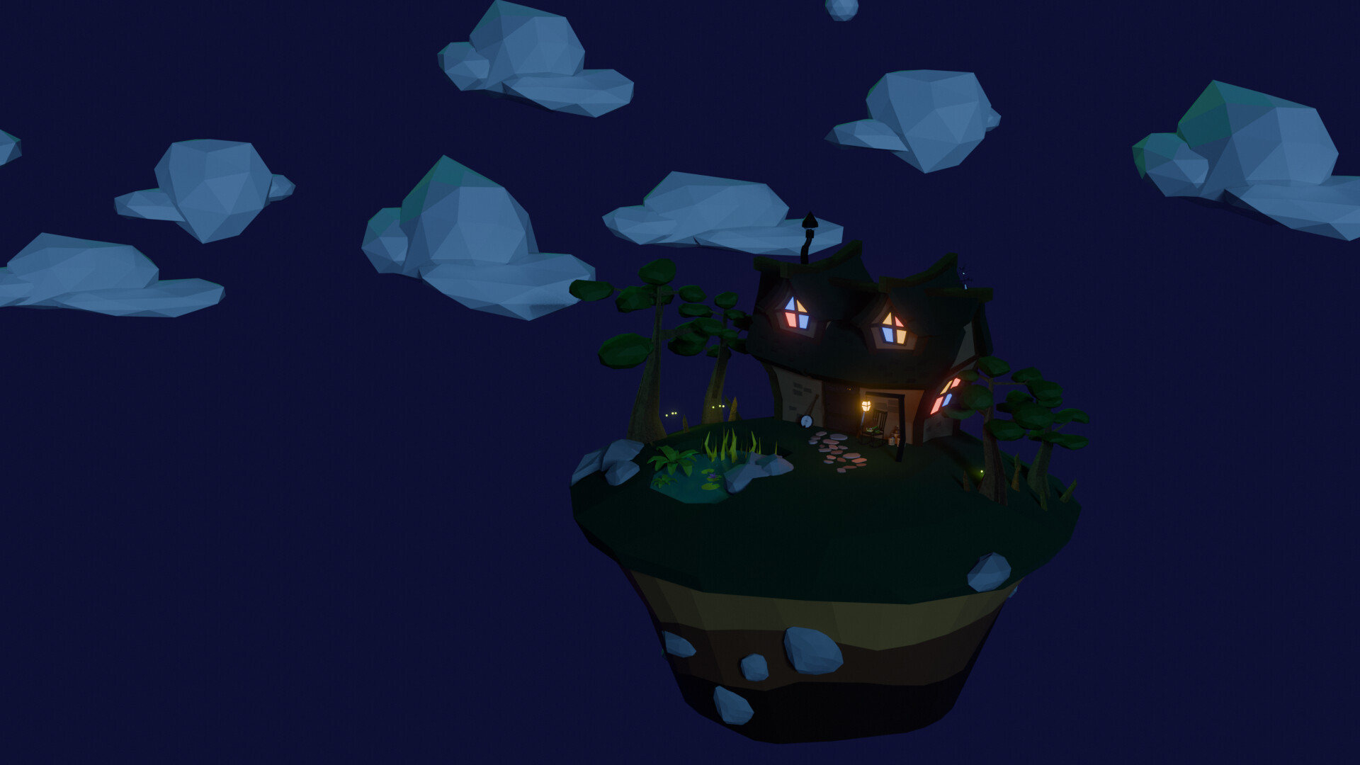 Finished low poly cottage - Show - GameDev.tv