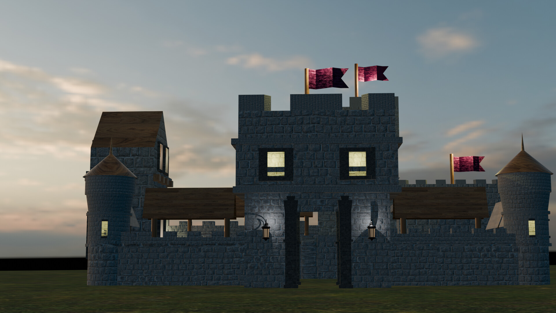 Castle with flags - Show - GameDev.tv
