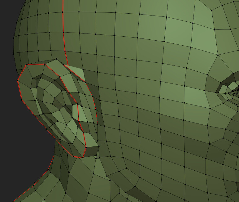 Blender Character Creator - multi res modifier artifacts help - Ask - GameDev.tv
