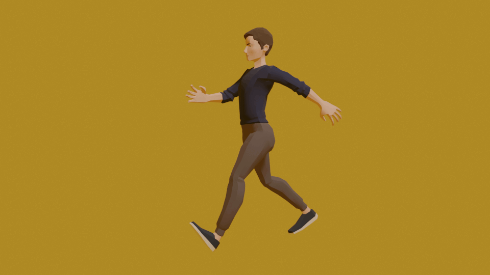 walk cycle animation gif