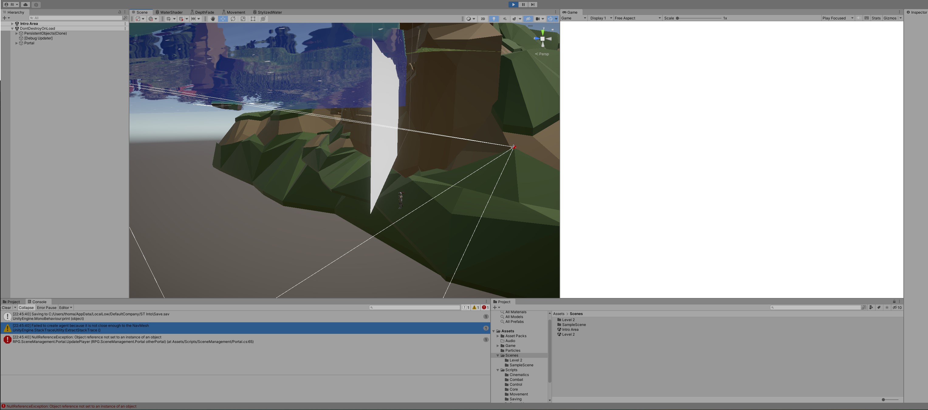 Portal issue when moving from one scene to the next - Ask - GameDev.tv