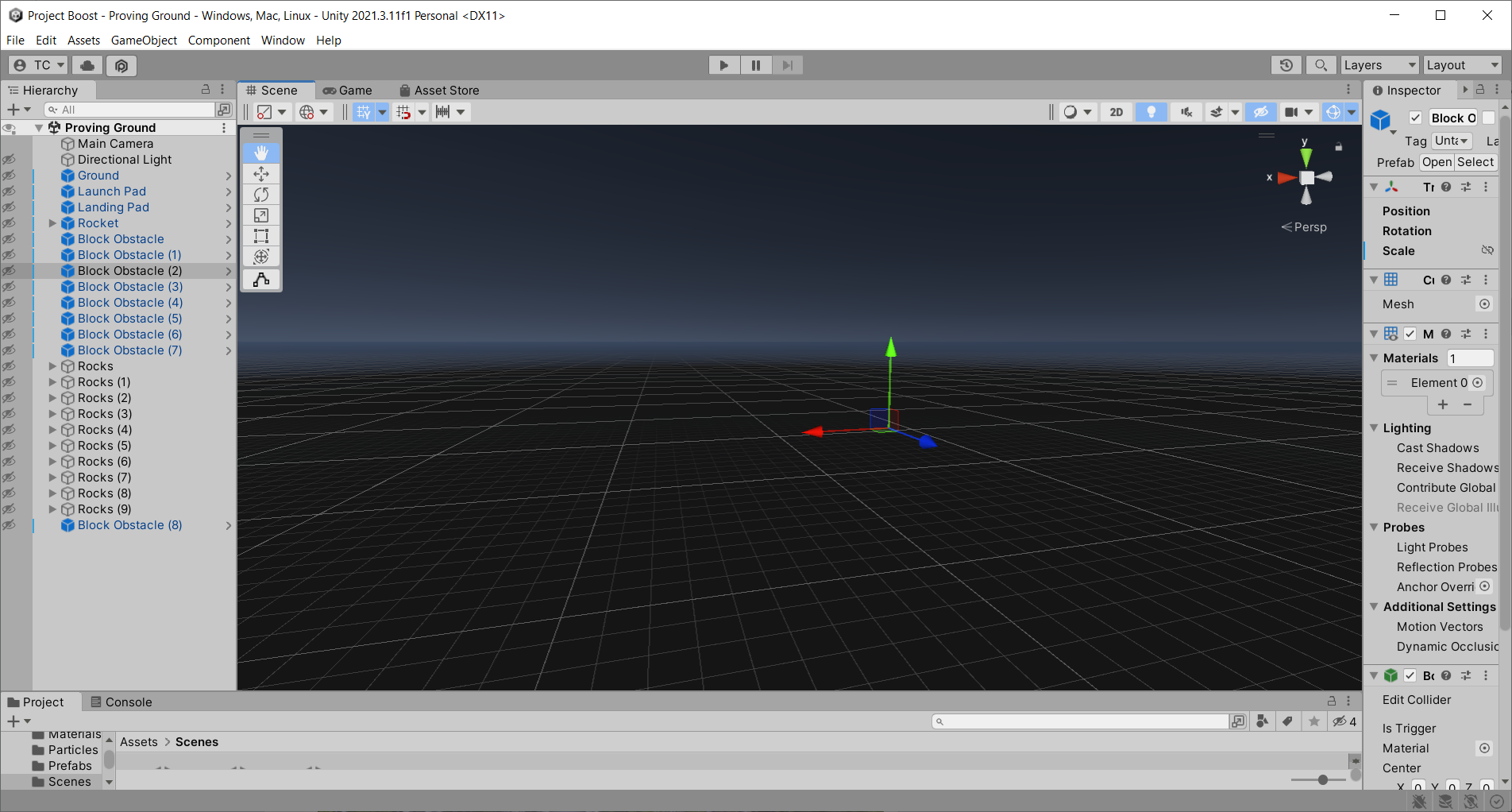 Placing the Point Light made things in the scene view invisible! EDIT: Solved - Talk - GameDev.tv