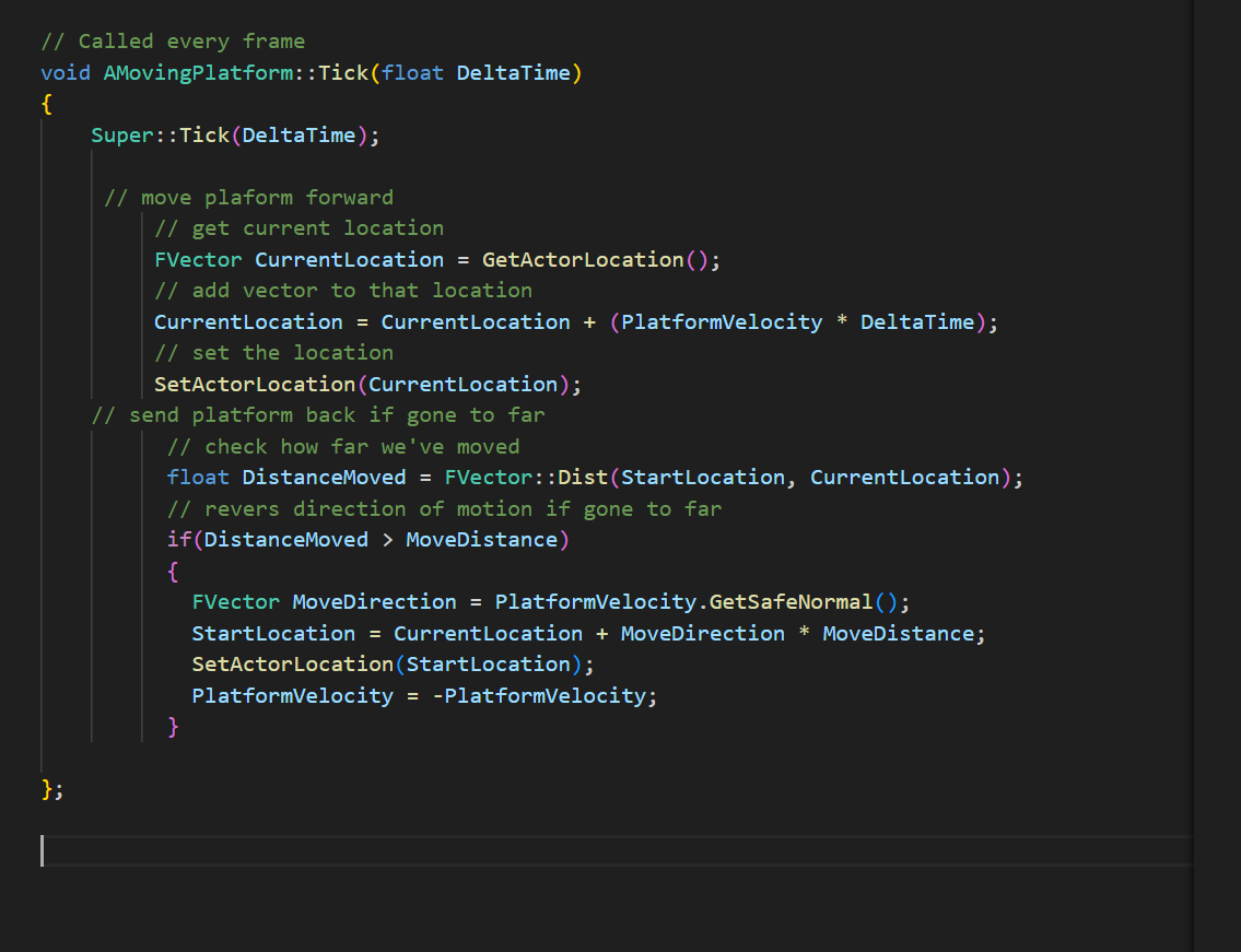 Moving Platform - Ask - GameDev.tv