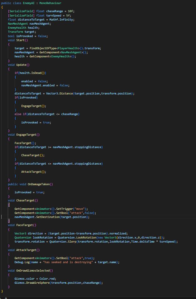 Enemy Is Not Following Me At All - Ask - GameDev.tv