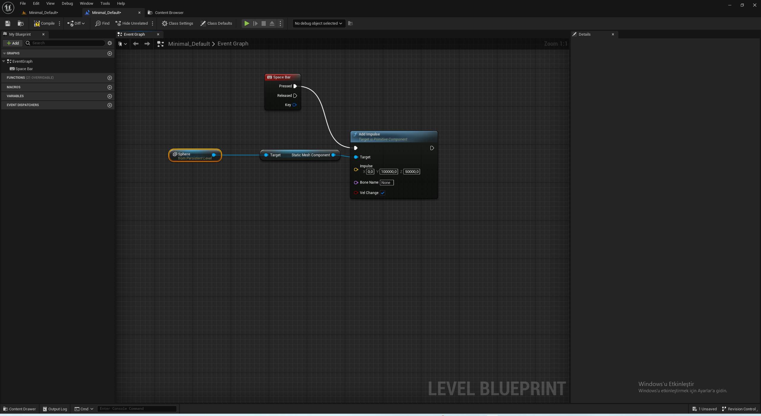 My Gravity & Add Impulse does not work -BEGINNER - Ask - GameDev.tv