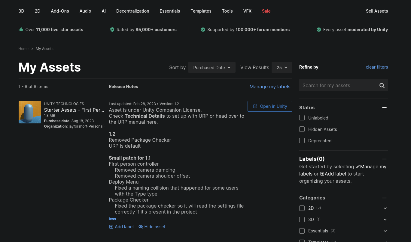 I'm having difficulty downloading the standard assets - Ask - GameDev.tv