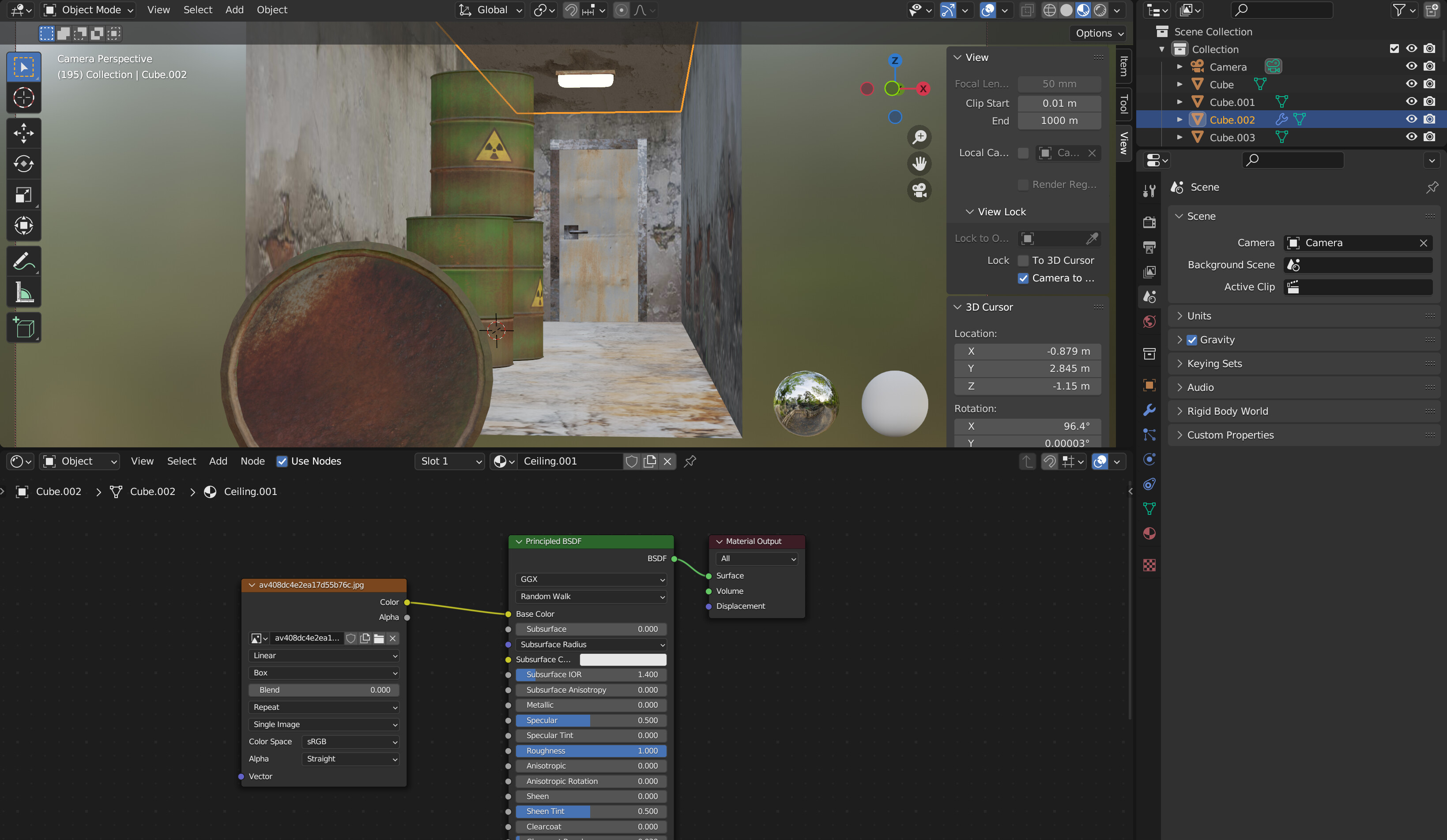 Spooky Corridor - ceiling not rendering - Ask - GameDev.tv