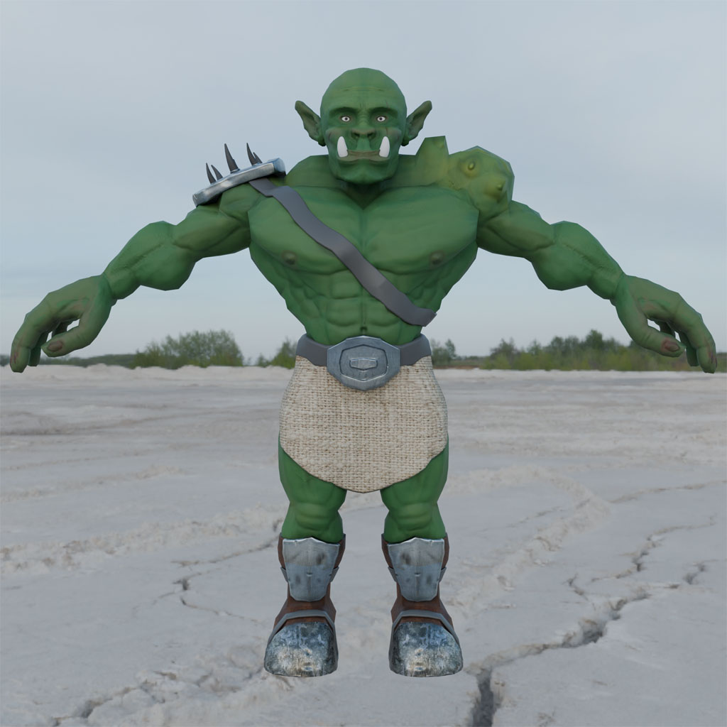 Orc texturing - Show - GameDev.tv