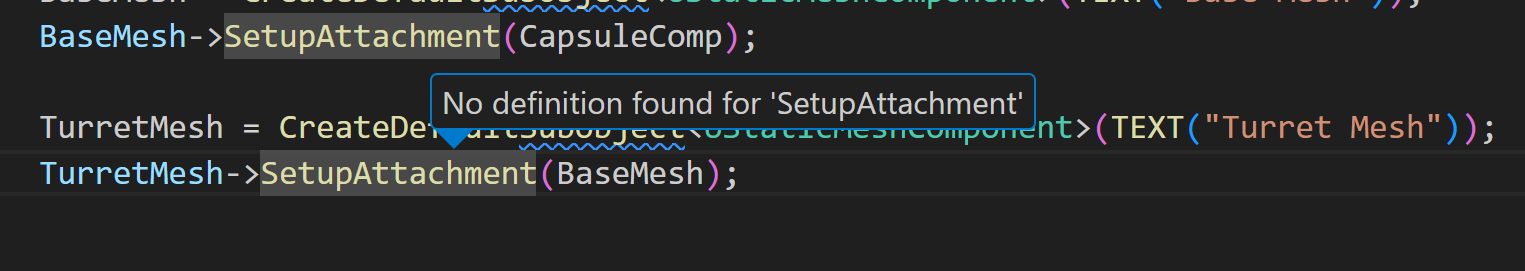 I don't see any hints or errors in Visual Studio Code - Ask - GameDev.tv