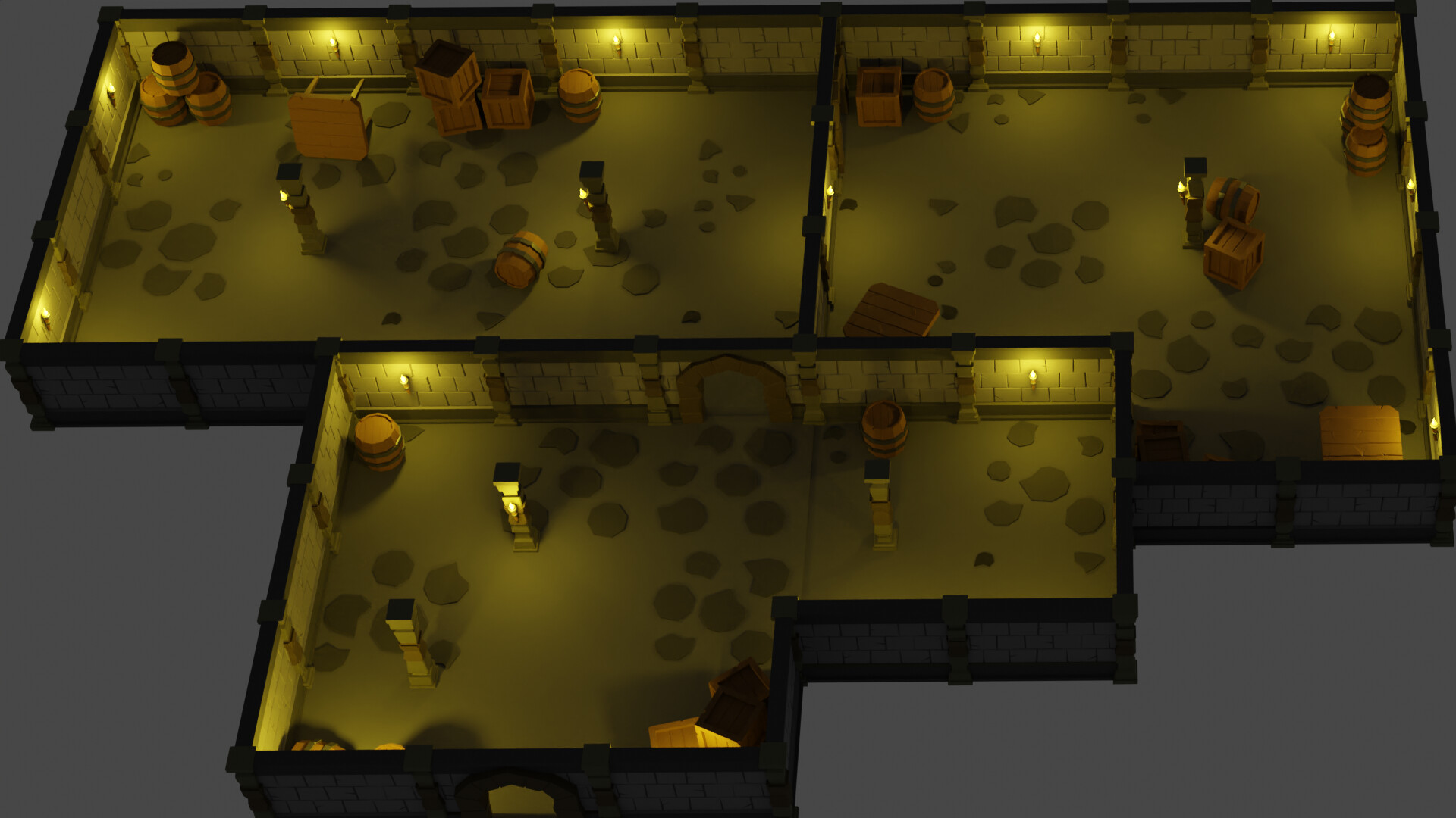 My modular dungeon result! - Show - GameDev.tv