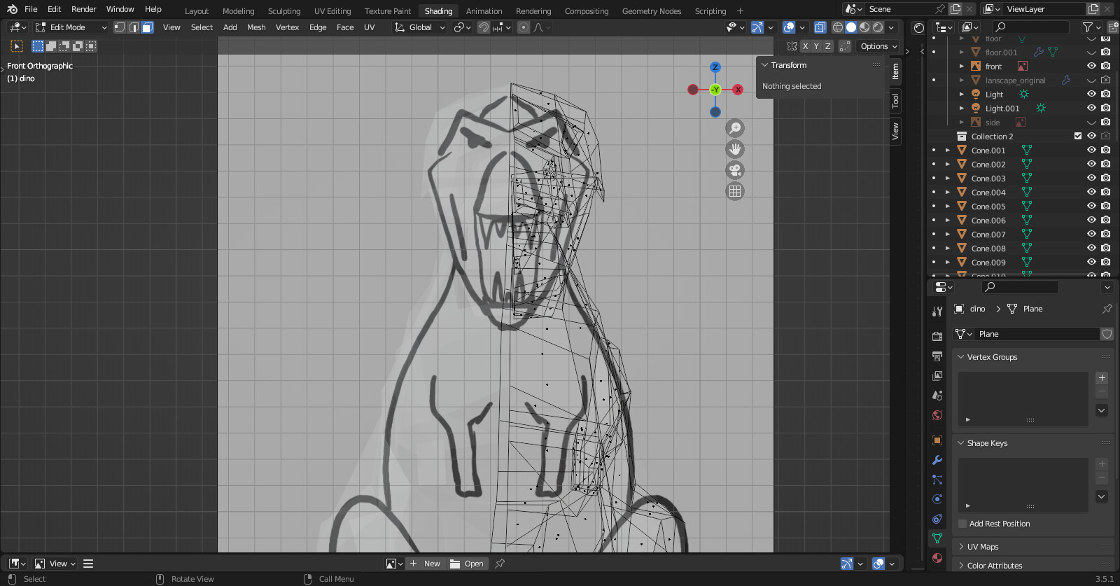 Front View tracing -Low poly animal - Ask - GameDev.tv