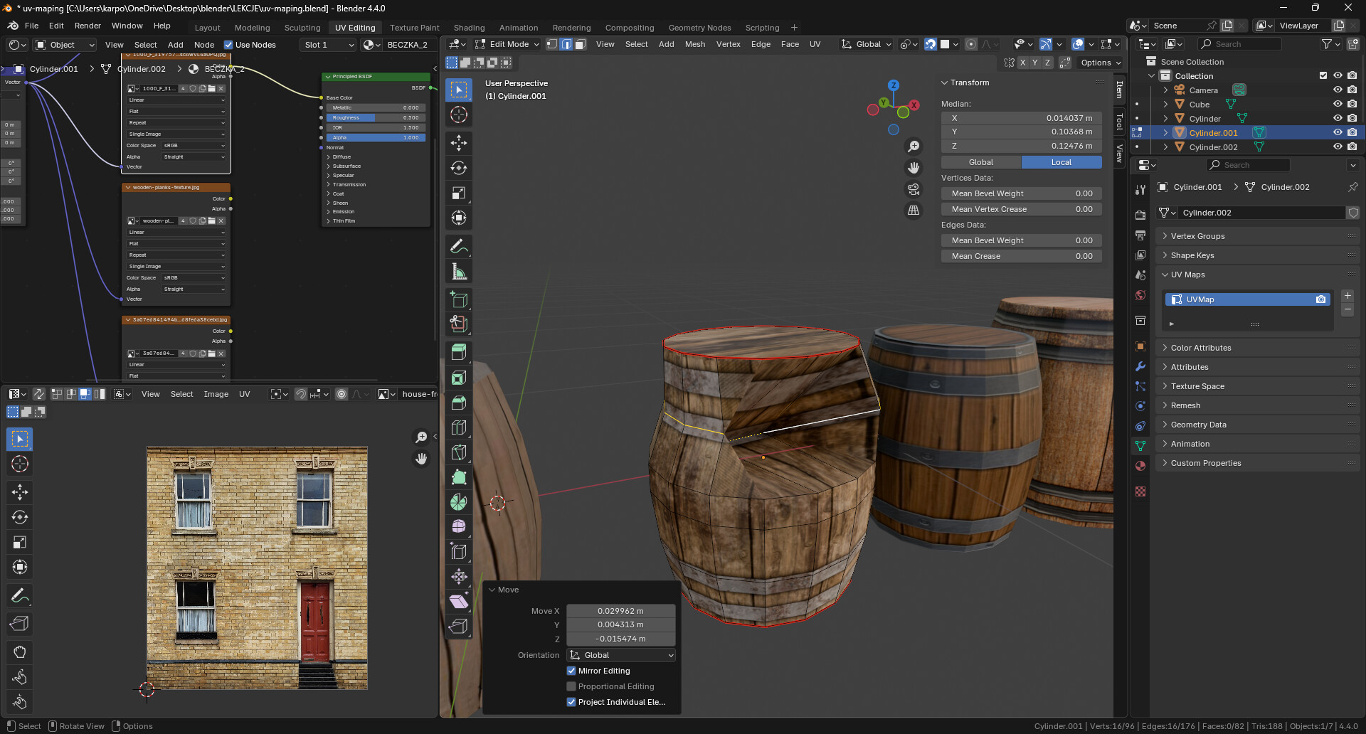 Problem after applying the UV map - Ask - GameDev.tv