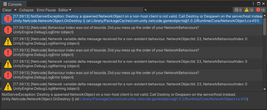Making already fired Projectiles sync with newly connected Clients - Ask - GameDev.tv