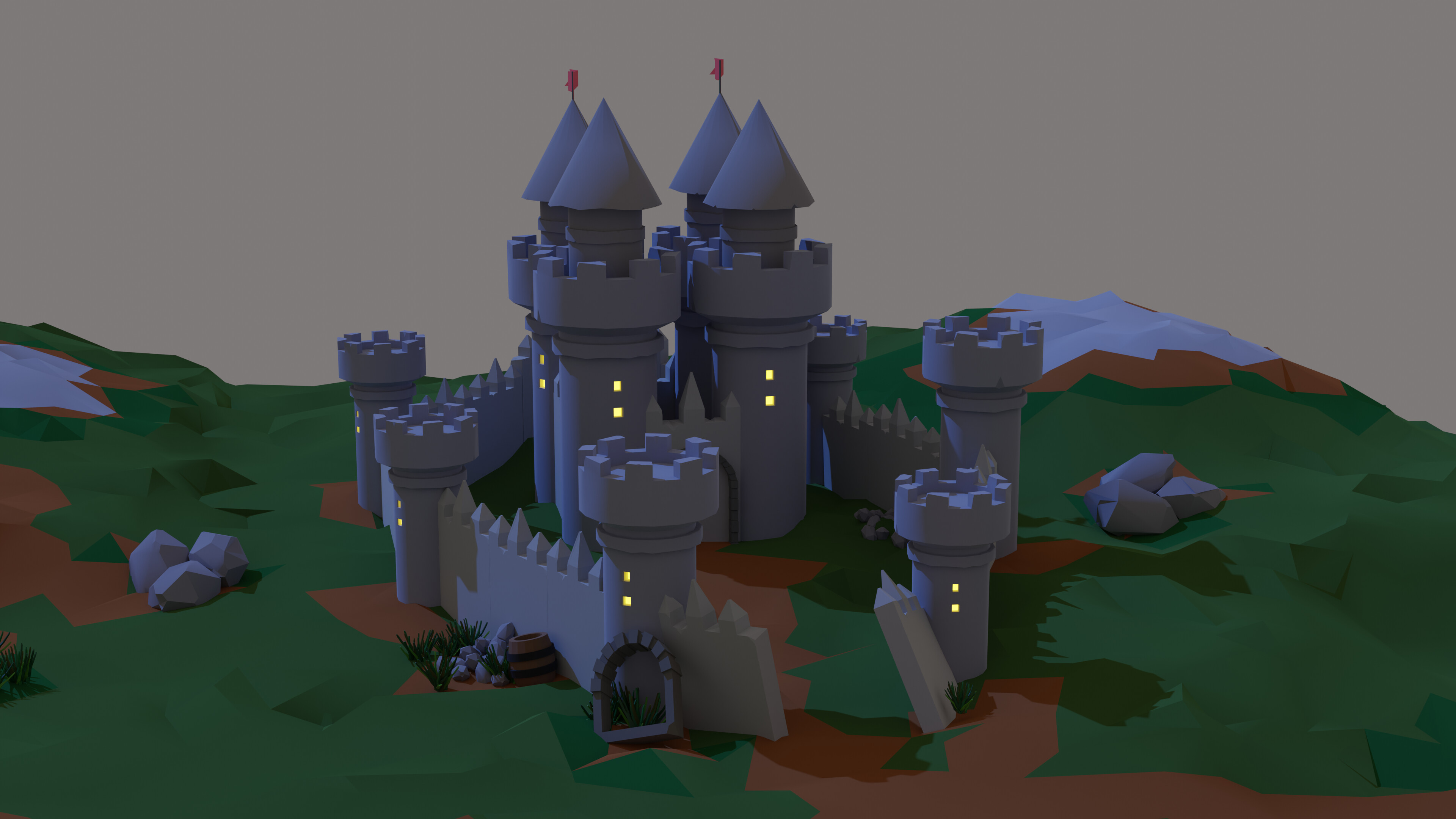 My Modular Castle Scene - Show - GameDev.tv