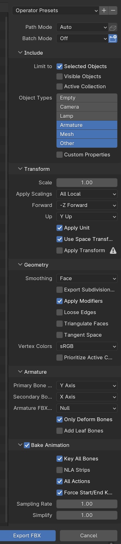 Importing Animations (armature only) FBXs bugged from Blender to Unreal Engine 5 - Ask - GameDev.tv