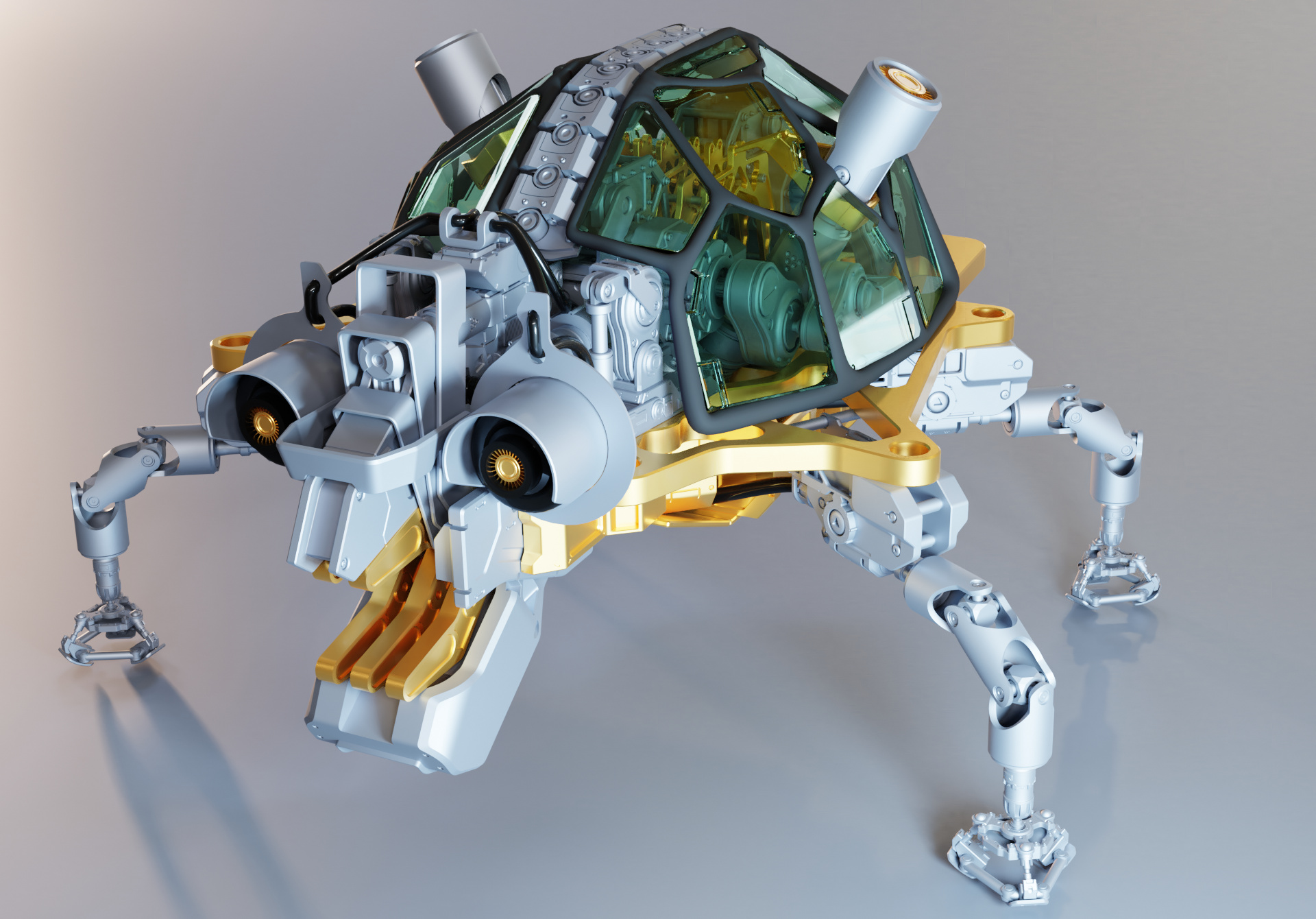 Kitbash Turtle-Robot - Show - GameDev.tv