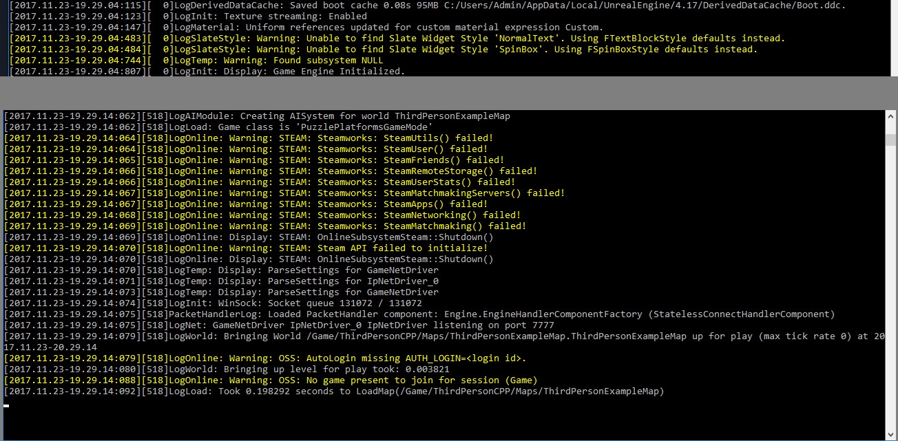Steam OSS not working - Sam's project not too - Ask - GameDev.tv