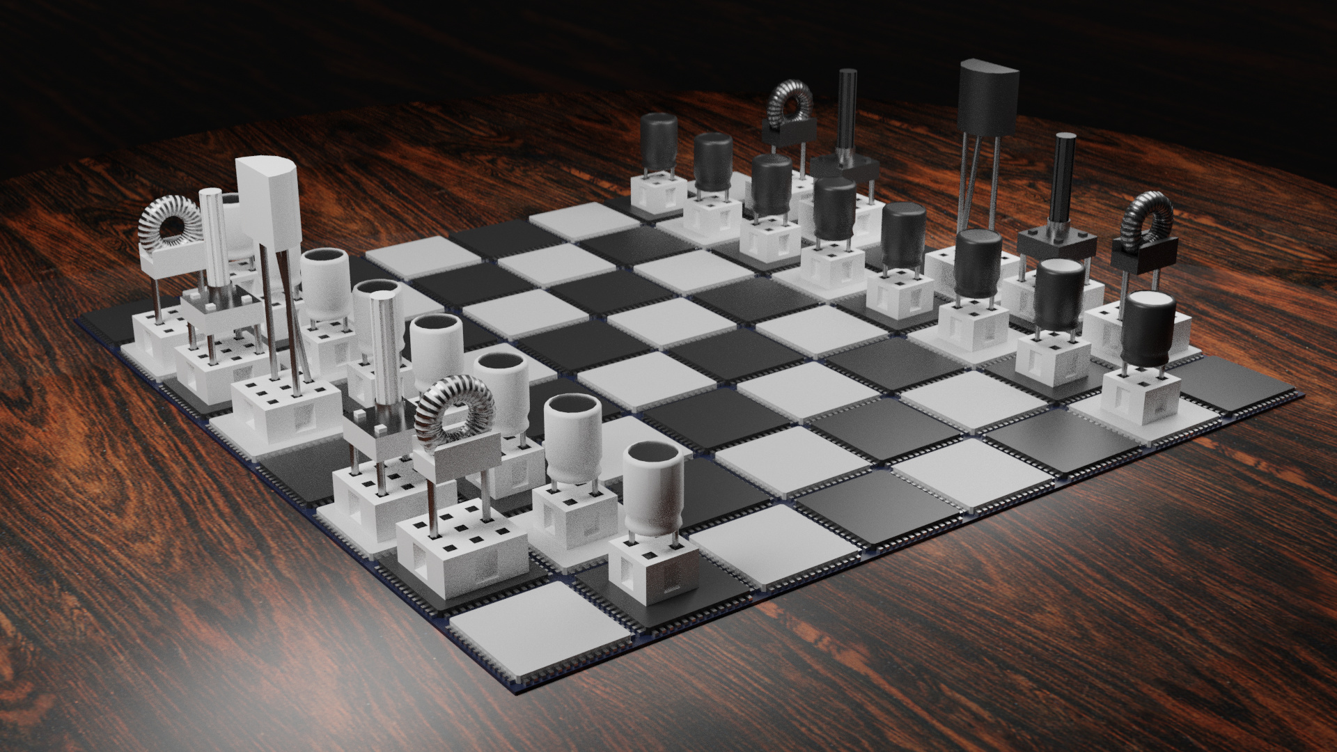 Knight for my Electronic themed chess set - Show - GameDev.tv