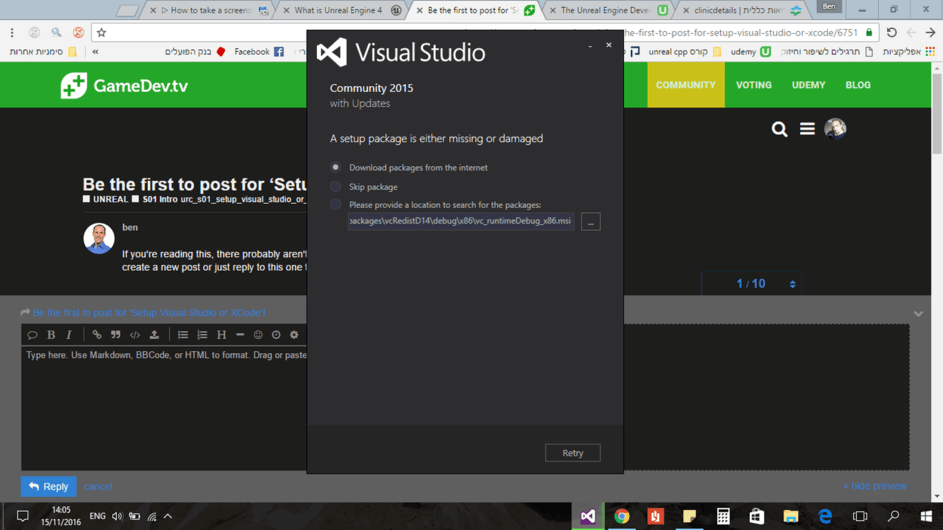 Be the first to post for 'Setup Visual Studio or XCode'! - Ask - GameDev.tv
