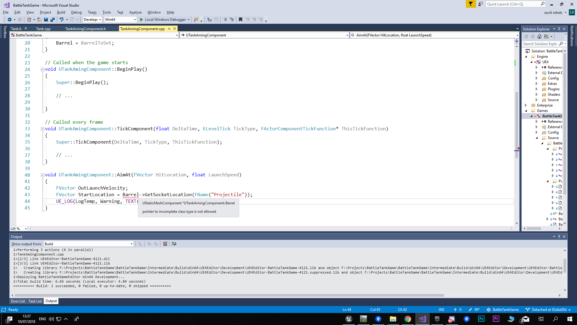 Pointer not allowed - Talk - GameDev.tv