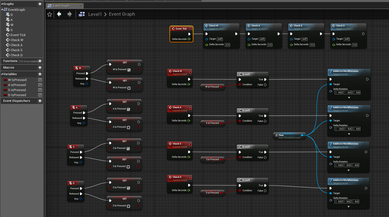 Using WASD keys - Talk - GameDev.tv