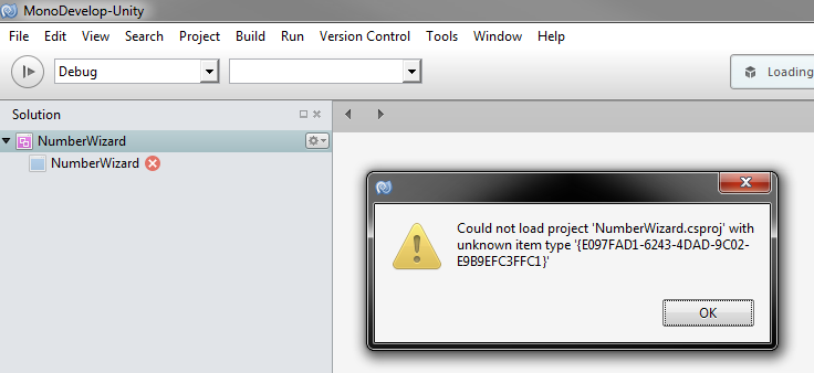 Monodevelop Could Not Load Project With Unknown Item Type Ask Gamedevtv