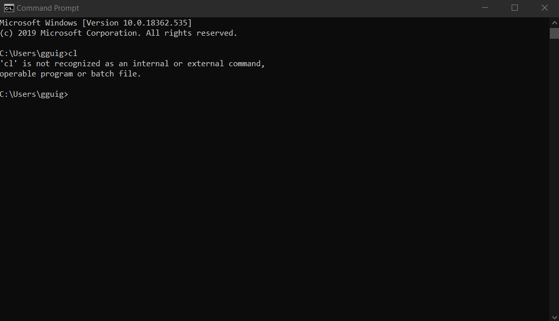 How do change my compiler to use command prompt in visual studio code ...