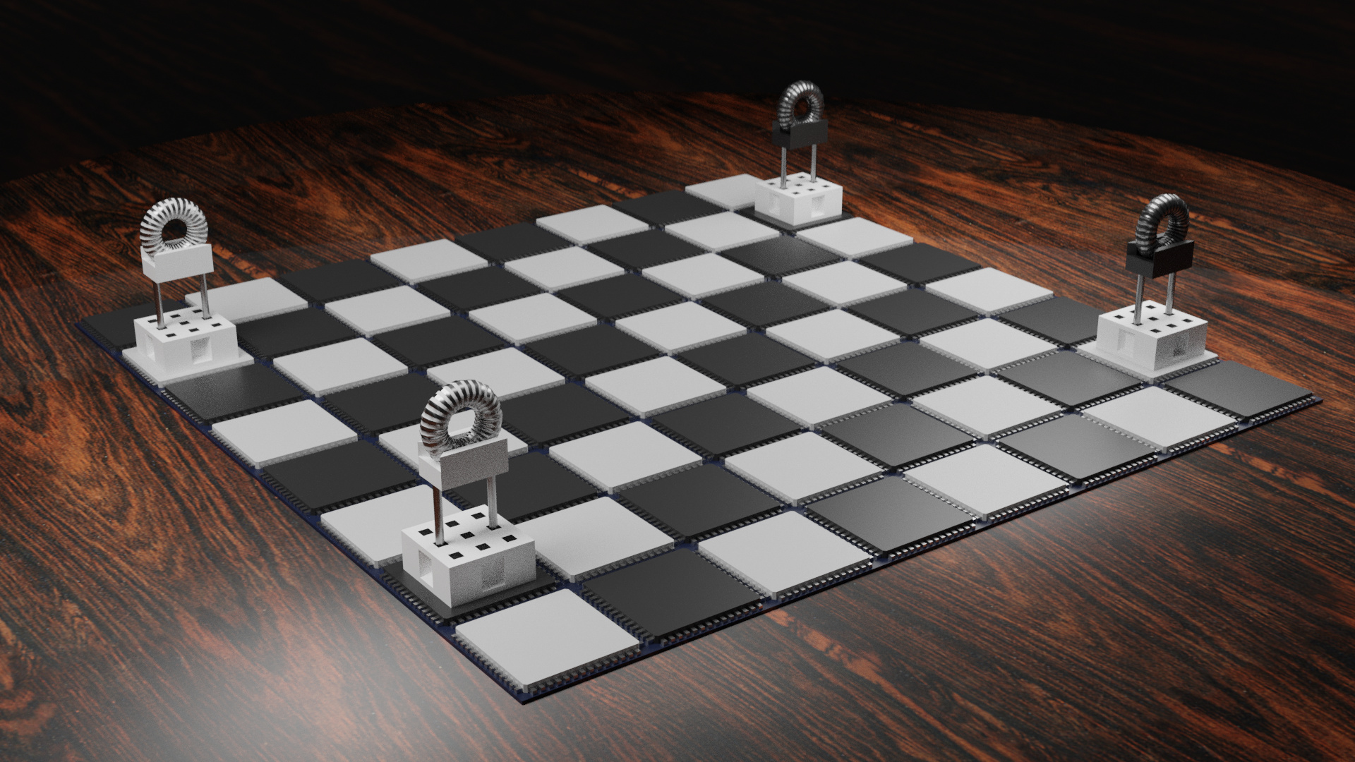 Knight for my Electronic themed chess set - Show - GameDev.tv