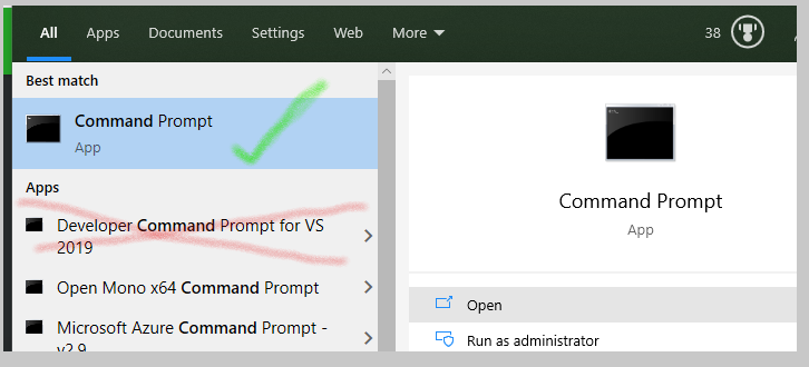 Help with launching VS from command prompt - Ask - GameDev.tv