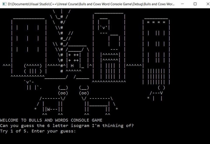 ASCII Art (Bulls, Cows, and the Farm) - Talk - GameDev.tv