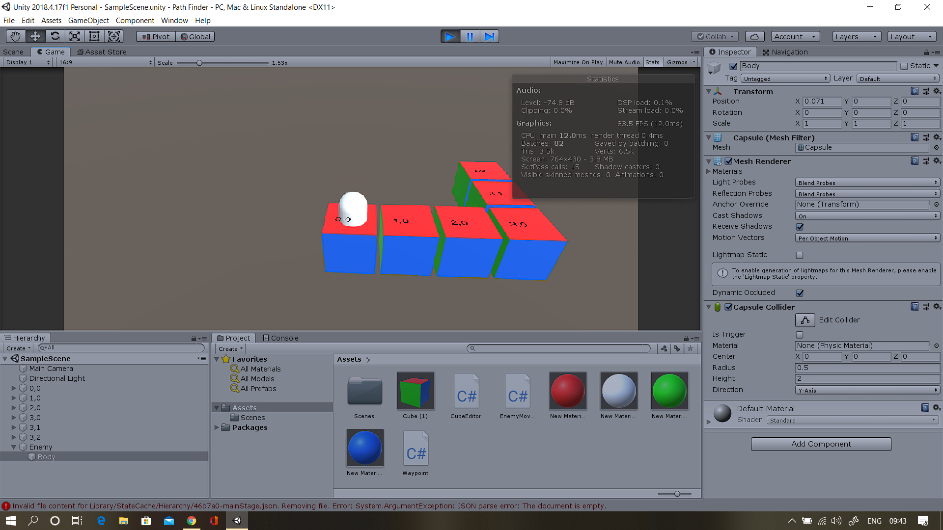 Game Object changing Position - Ask - GameDev.tv